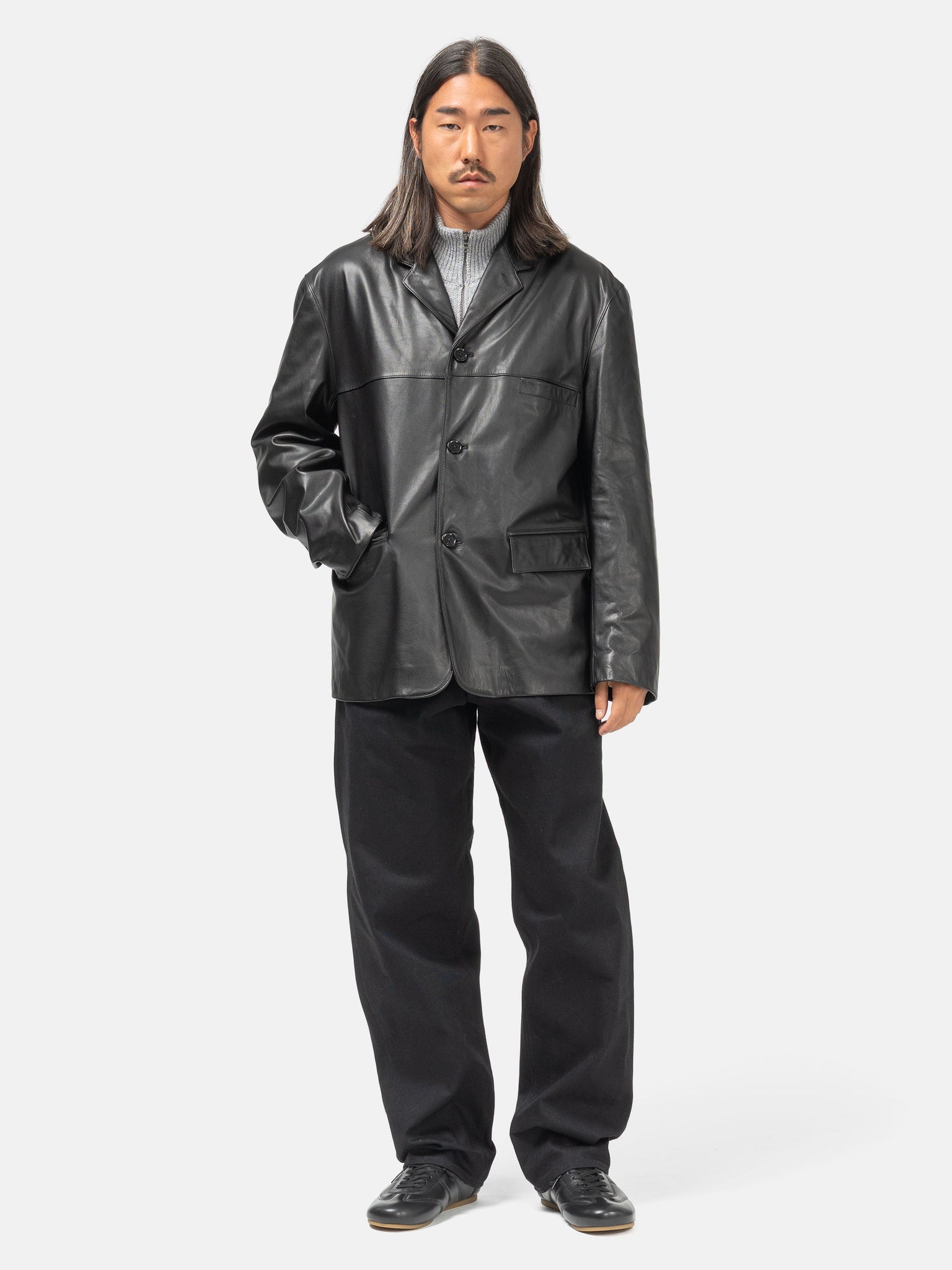 Leather SB Jacket Black – HAVEN